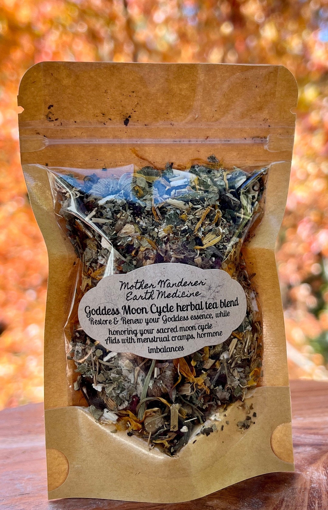 Goddess Moon Cycle Herbal Tea Blend - Etsy