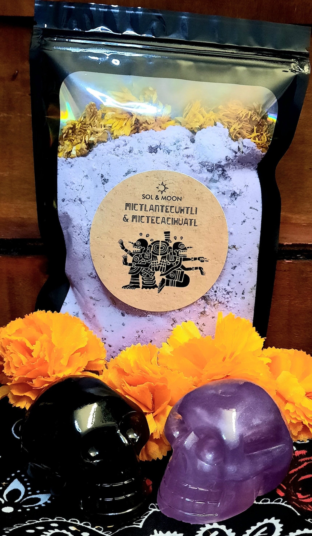Mictlantecuhtli & Mictecacihuatl Aztec Gods of the Underworld Bath Salt ...