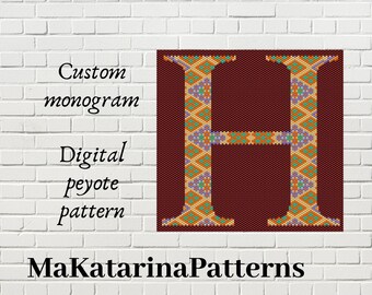 Peyote Letter Pattern | Etsy