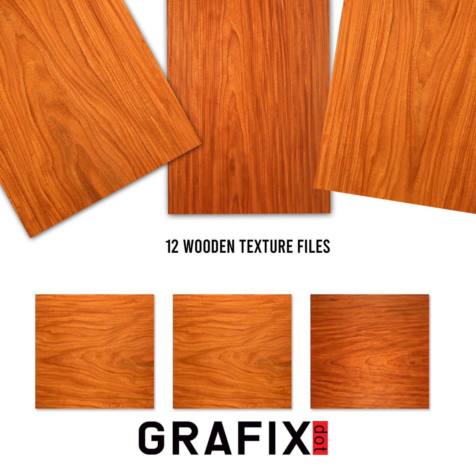 12 Wood Textures, Large Wood Texture Pack, Seamless Grunge Digital ...