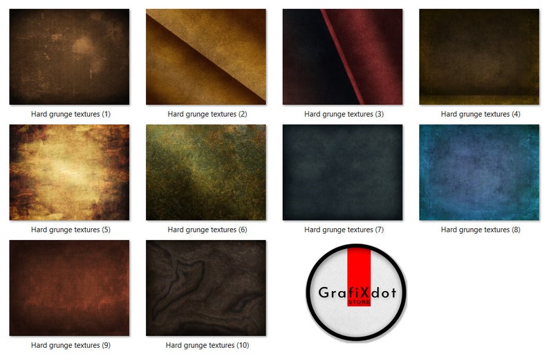10 Vintage Hard Texture Pack, Old Master Digital Background, Graphic ...