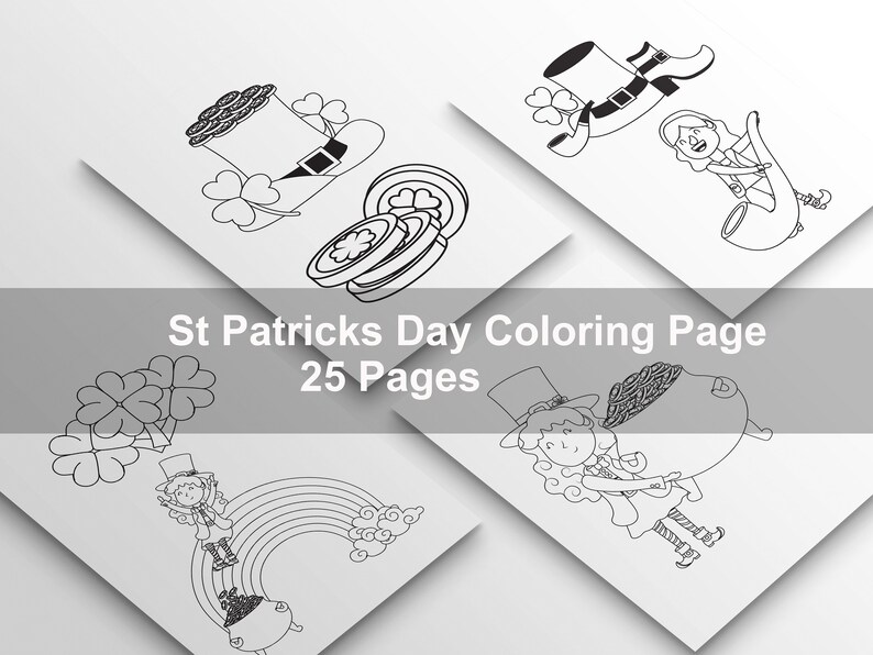 St Patricks Day Coloring Page for Homeschool, Elementary, Preschool ...