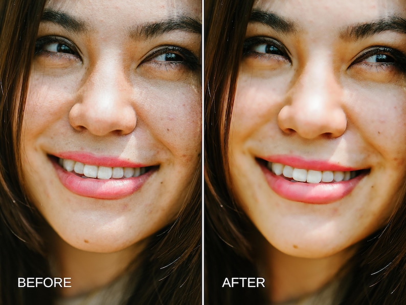 Beauty Skin Smoothing Photoshop Action Easy Skin Retouch Magic Retouch ...