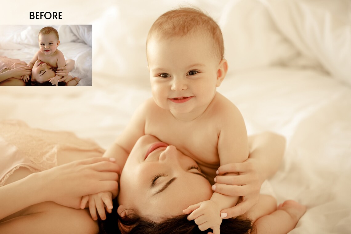 Newborn Photoshop Actions Newborn Editing Action Fashion Selfie Child ...