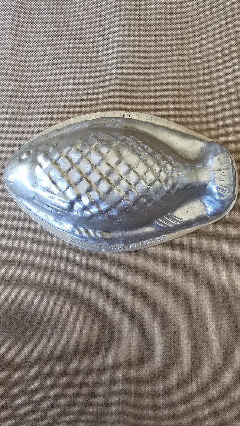 Fish Mould by Nutman Vintage Aluminium Reg Design 858202 Pate Jelly ...