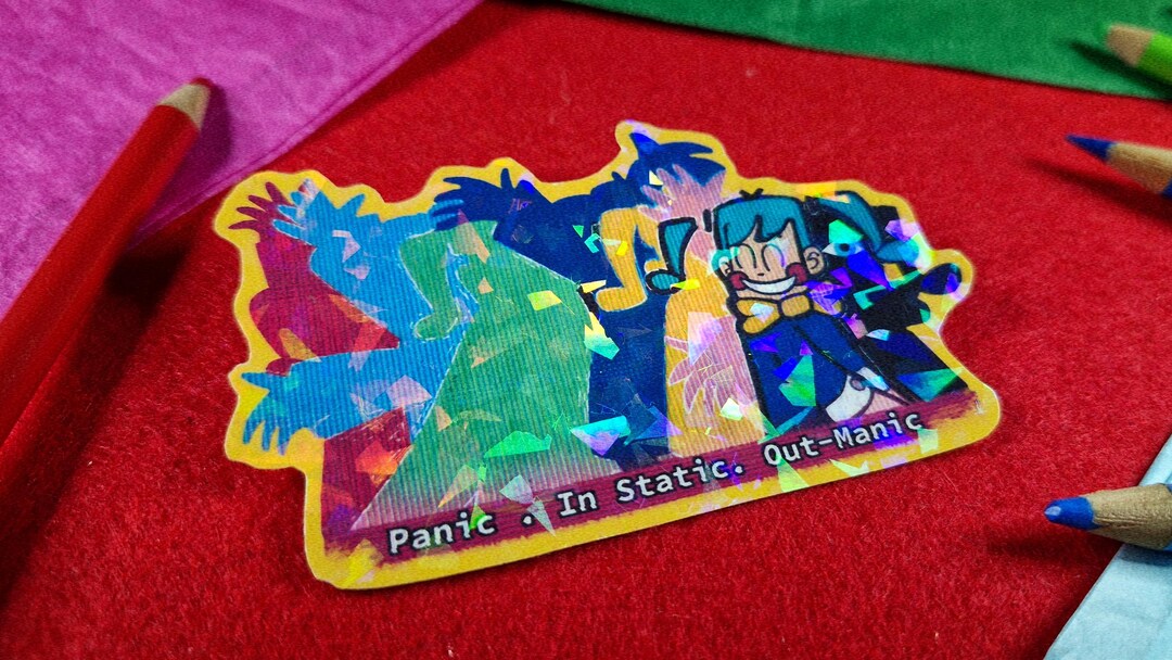 Static Miku ¡CRT! - Hatsune Miku Vocaloid Vinyl Paper Sticker - Etsy