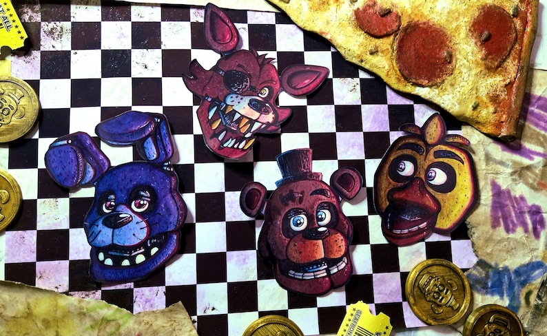 FNAF Stickers - Five Nights at Freddy's Vinyl Stickers - Etsy