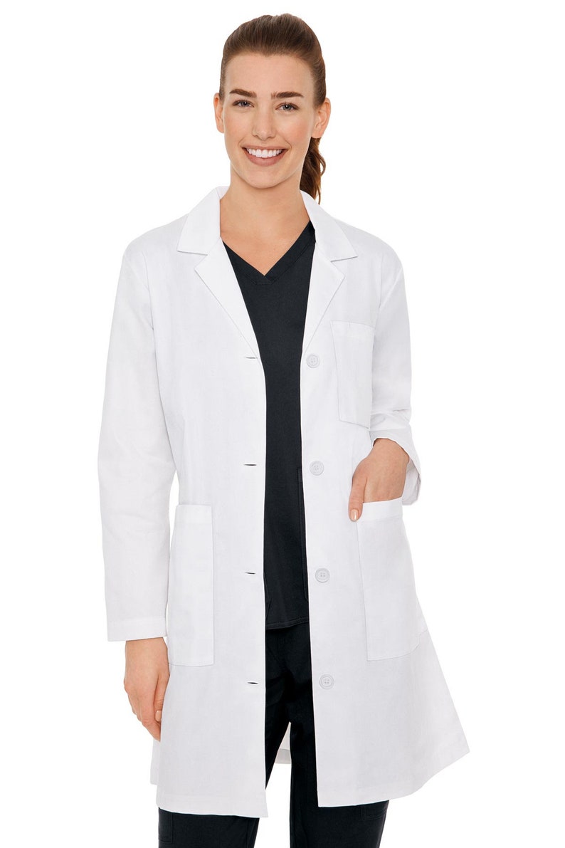 Women 3 Pocket Length Lab Coat by MED COUTURE. - Etsy