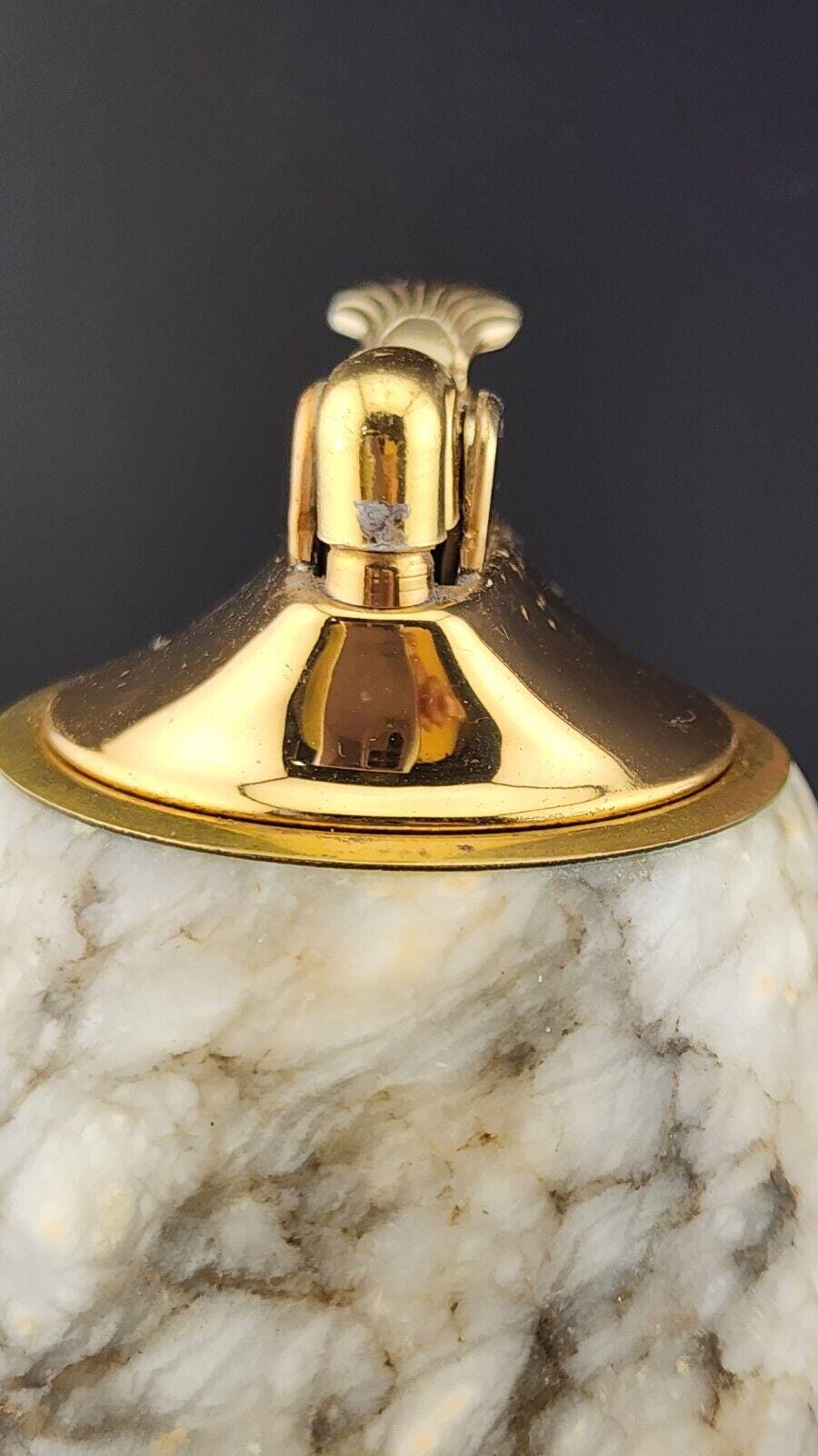 Vintage Evans Marble Base Whale Table Lighter Works - Etsy