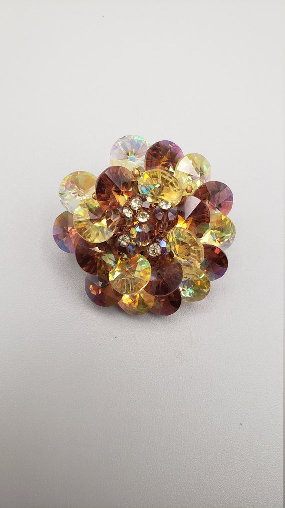 vintage rivoli brooch - Gem
