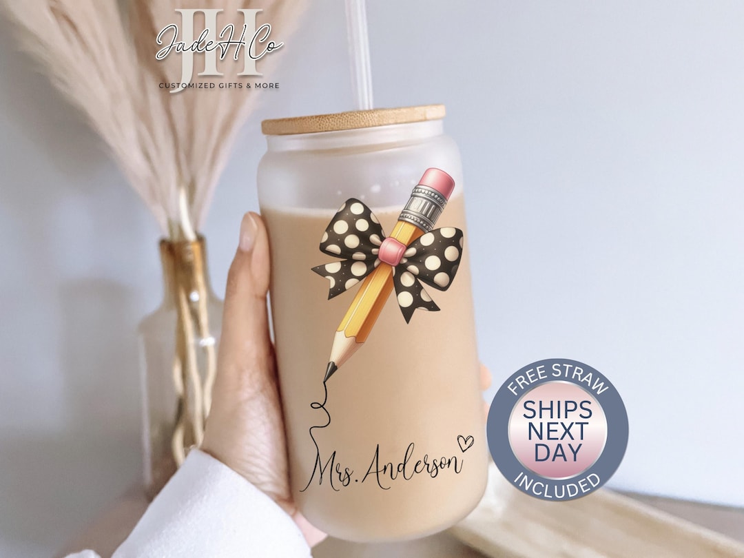 Personalized Teacher Pencil Cup Gift for Teacher Appreciation Teacher ...