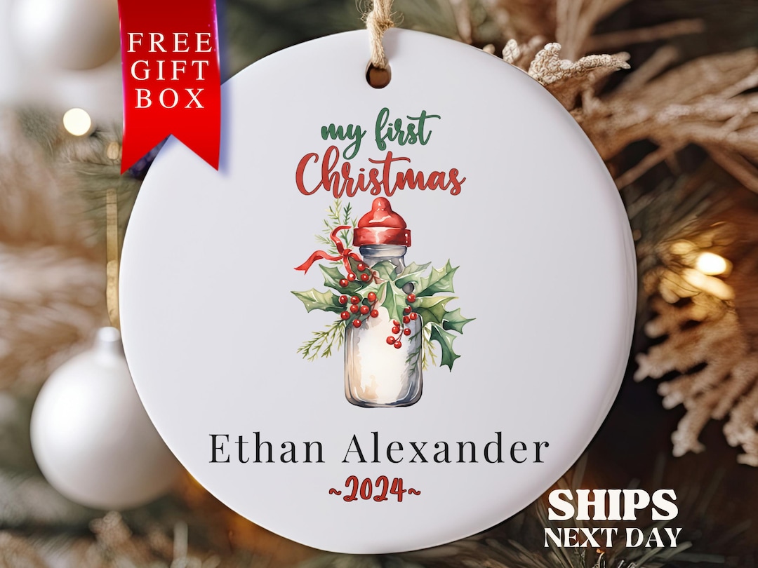 First Christmas Ornament, Personalized First Christmas Ornament Gifts ...