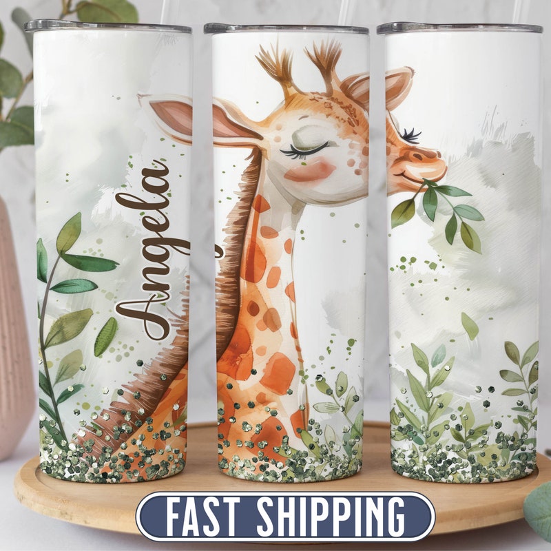 Giraffe Plastic Mug - Etsy