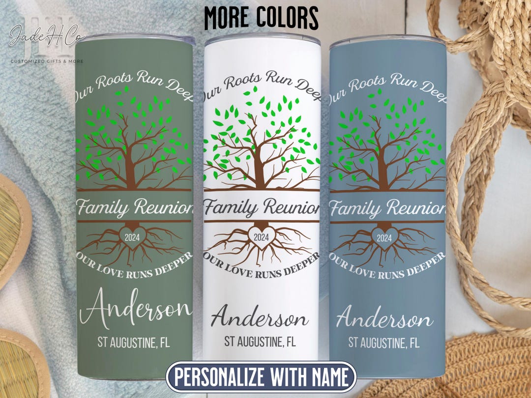 Personalized Family Reunion Tumbler With Name, Family Reunion Gift ...