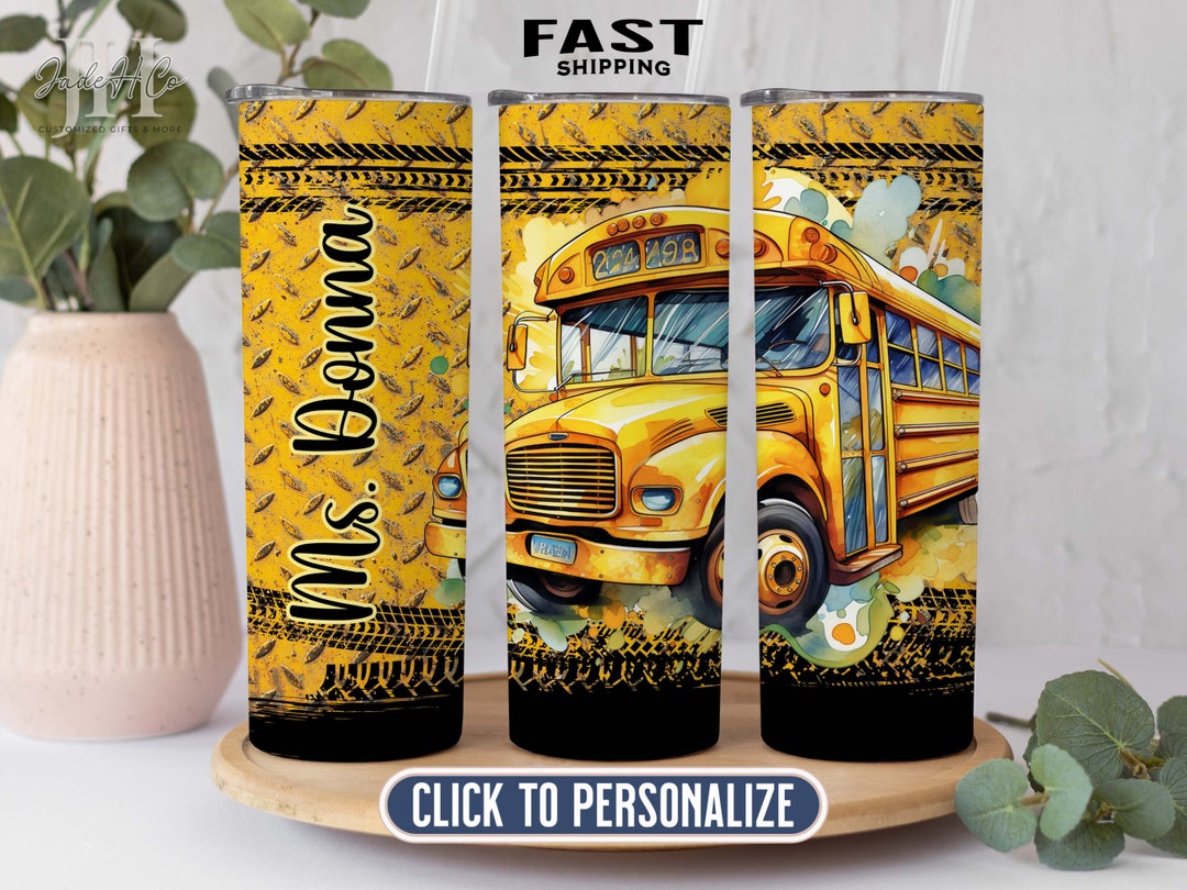 Bus Driver Tumbler, Bus Driver Thank You Gift, Bus Driver Gift, Bus ...