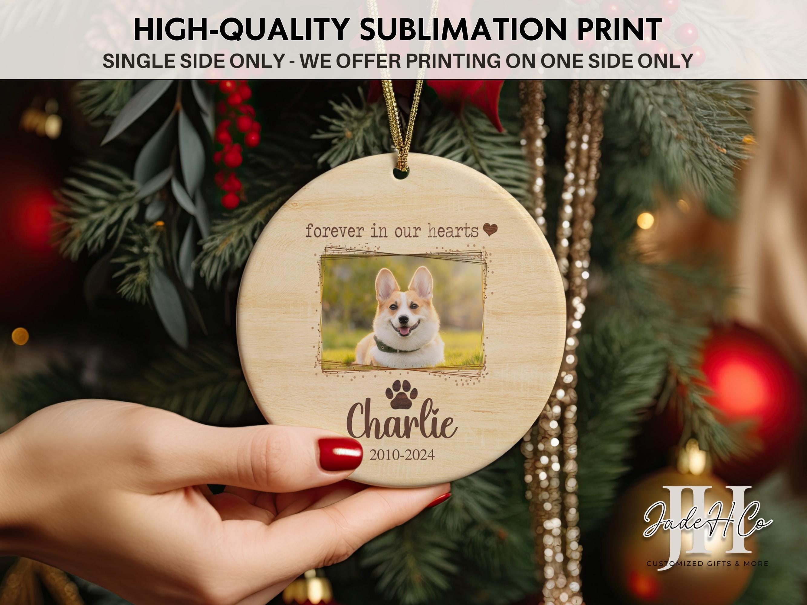 Dog Memory Photo Ornament Dog Memorial Ornament Memorial Gift Dogs, Pet ...