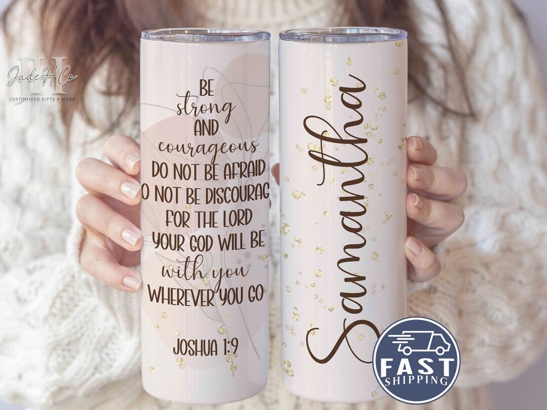 Personalized Christian Tumbler, Bible Verse Tumbler, Christion Tumbler ...