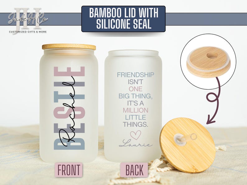 Best Friend Cup Best Friend Glass Cup Gift for Bestie Personalized ...