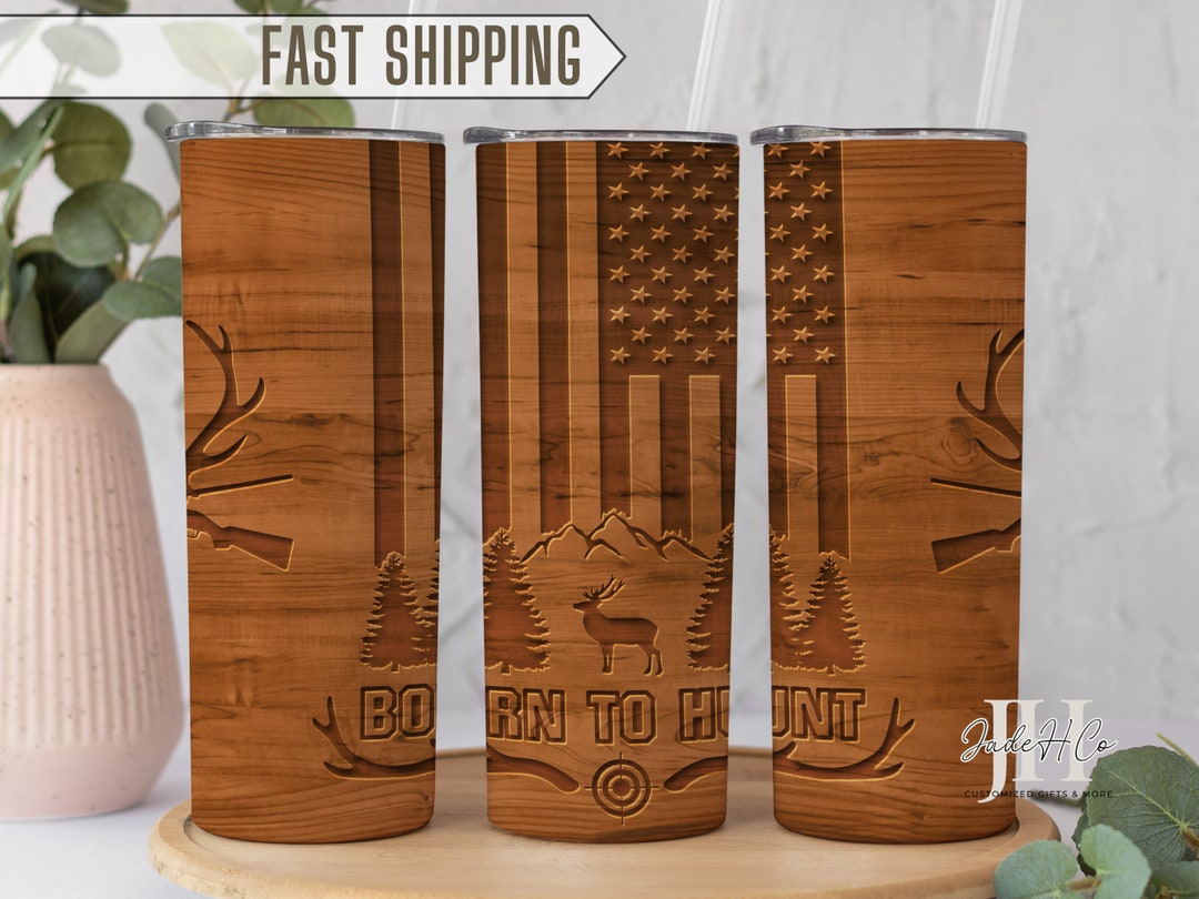 Custom Hunting Tumbler, Deer Hunting Gift, Hunting Tumbler, Hunting Cup ...