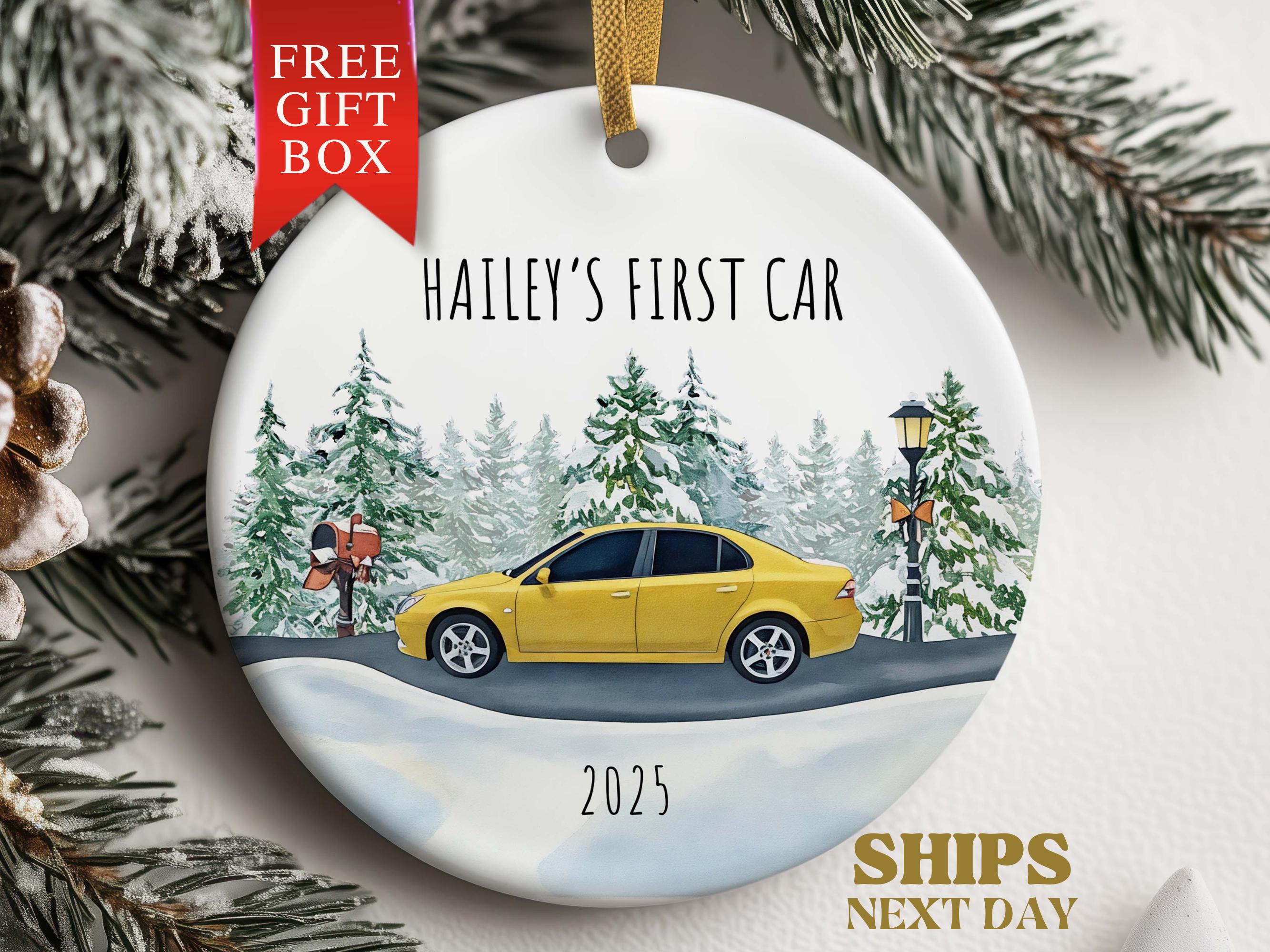 First Car Christmas Ornament, Custom Photo First Car Ornament First Car ...