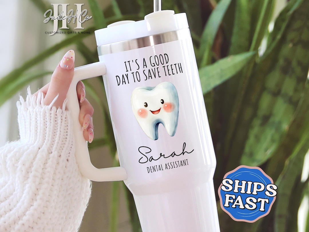 Dental Assistant Tumbler, Custom Dental 40oz Tumbler Dental Assistant ...