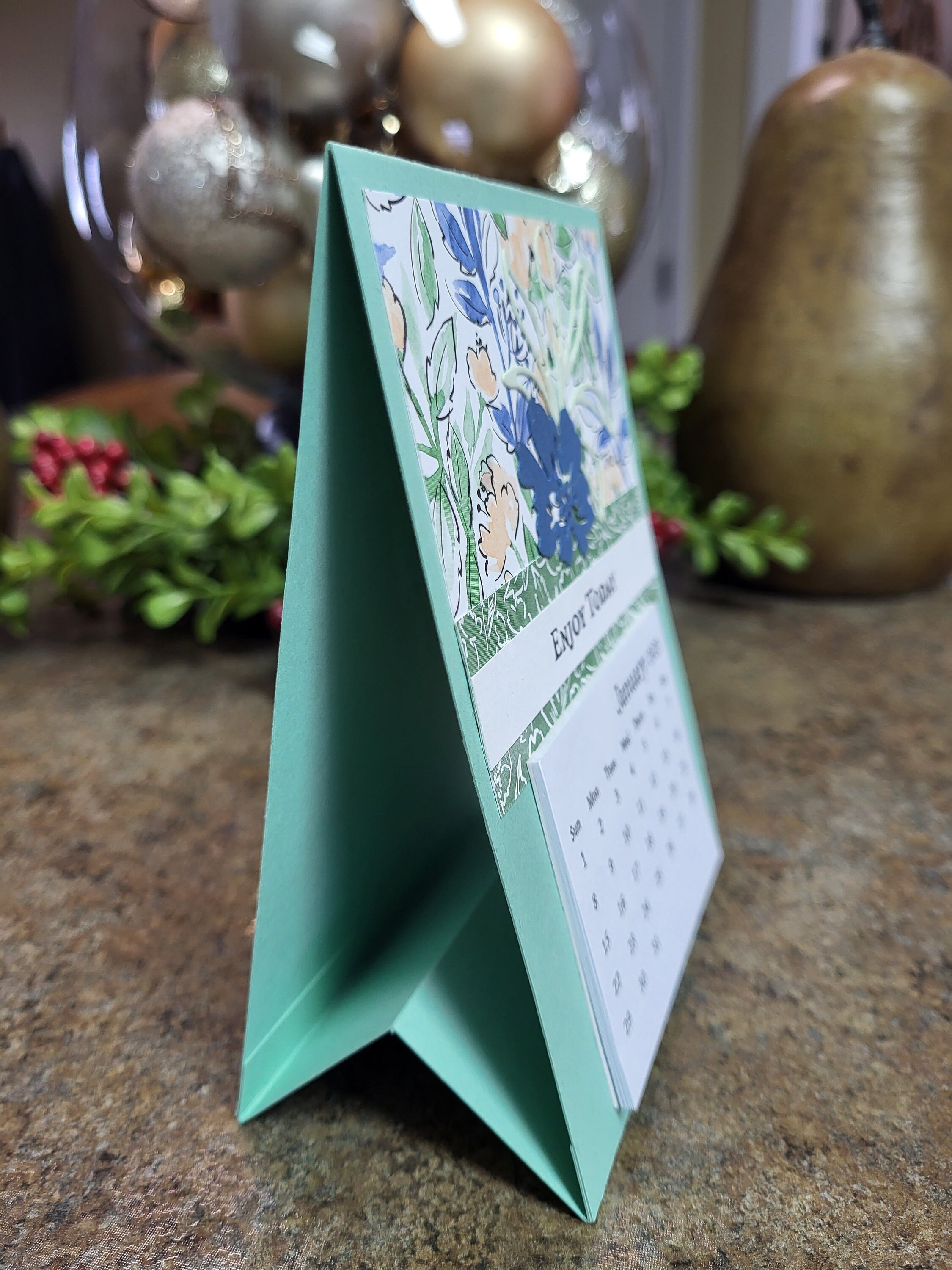 2023 Calendar Easel Card, 12 Month Tear Off. Handmade - Etsy