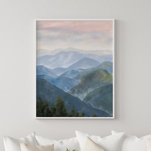 Mountain Art Blue Ridge Parkway Blue Ridge Mountains Art Appalachian ...