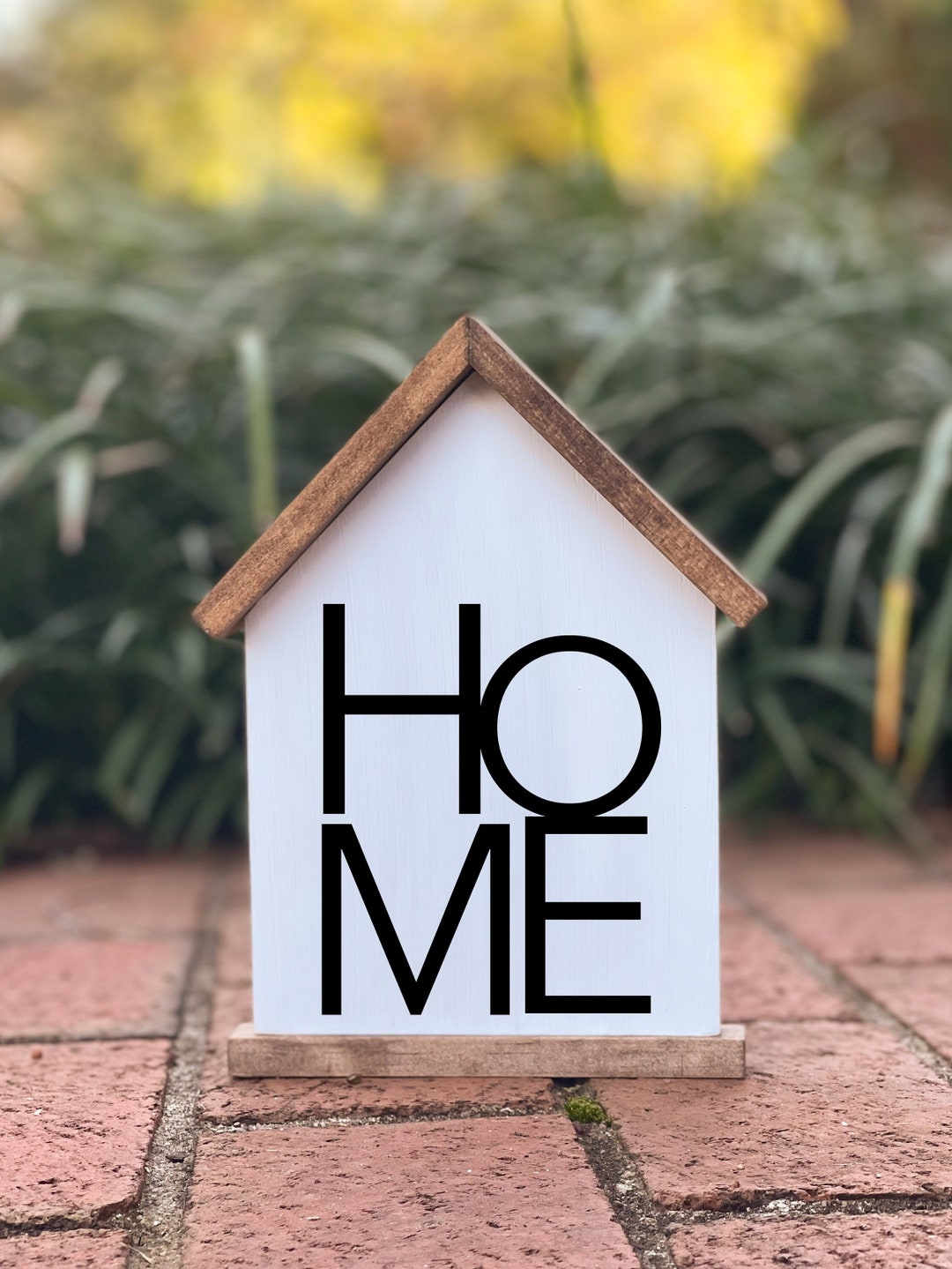 House Shape Wood Sign | Mini Wood House |HOME Sign - Etsy