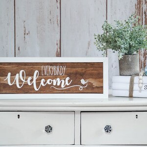 Everybirdy Welcome Welcome Sign Bird Lovers Gift Spring Decor ...