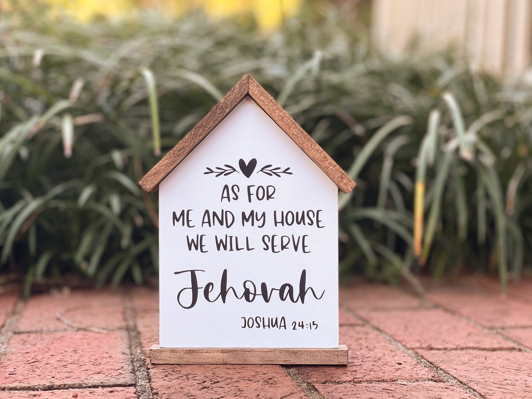 JW Gifts | House Shape Wood Sign | JW Pioneer Gifts | Scripture Wood ...