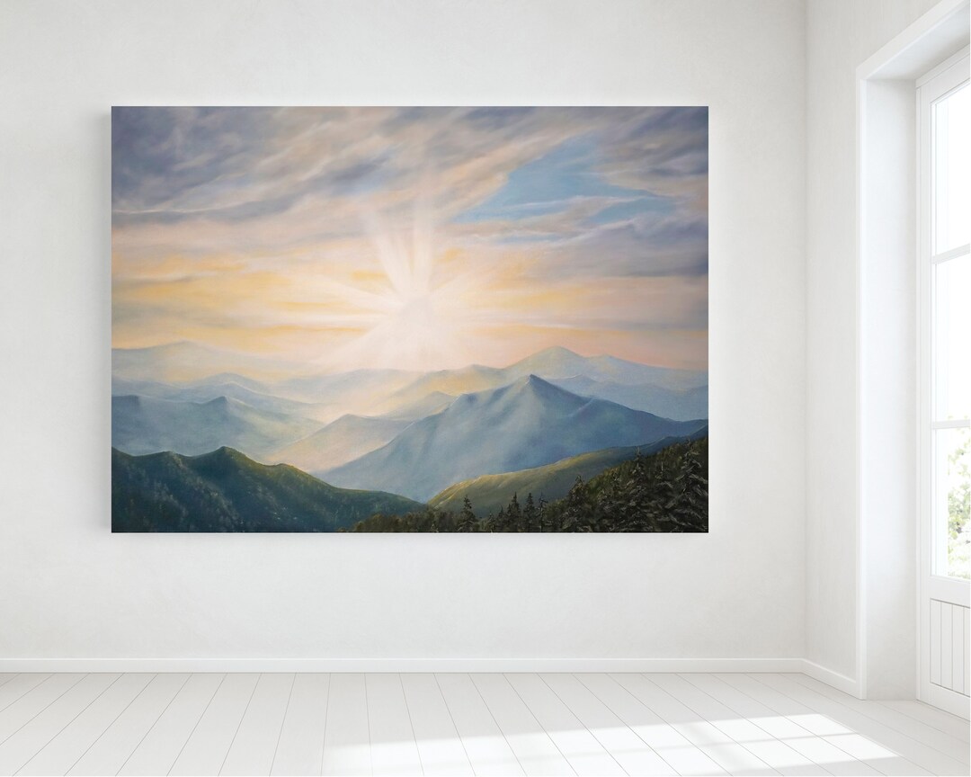 Landscape Painting | Blue Ridge Parkway | Blue Ridge Mountains Art ...