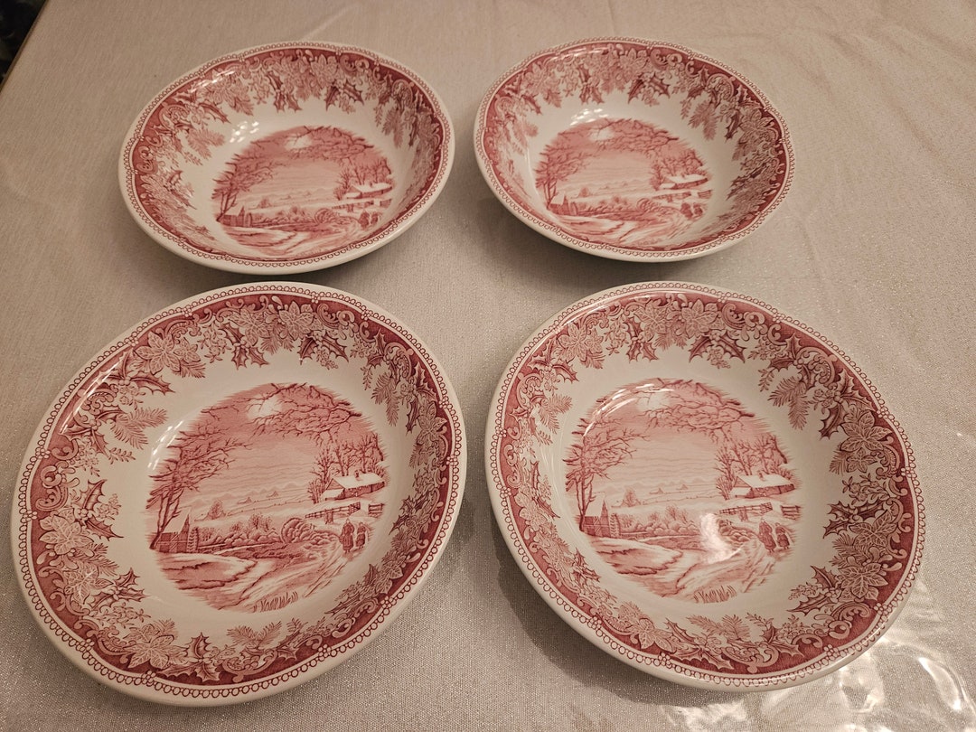 Vintage Spode Winter's Eve Pasta/serving Bowls - Etsy