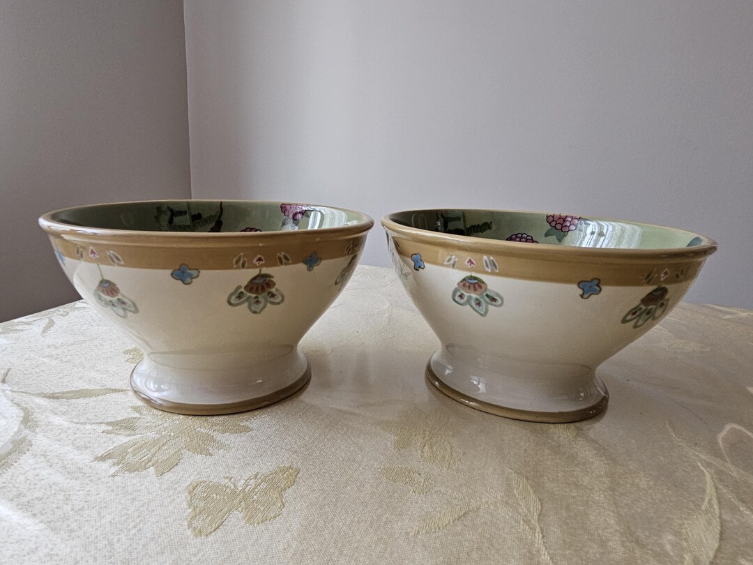 Tracy Potter the Sweet Cecily Collection Footed Bowls - Etsy