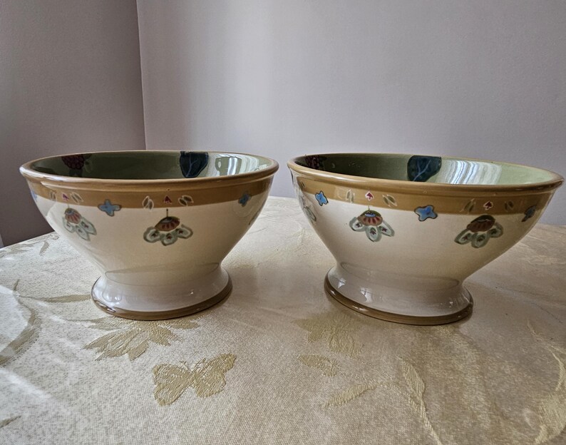 Tracy Potter the Sweet Cecily Collection Footed Bowls - Etsy