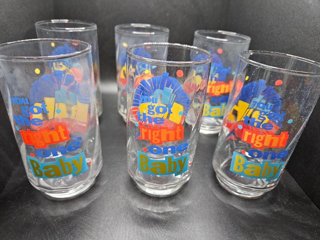 Vintage Pepsi Glasses Set of 6 - Etsy