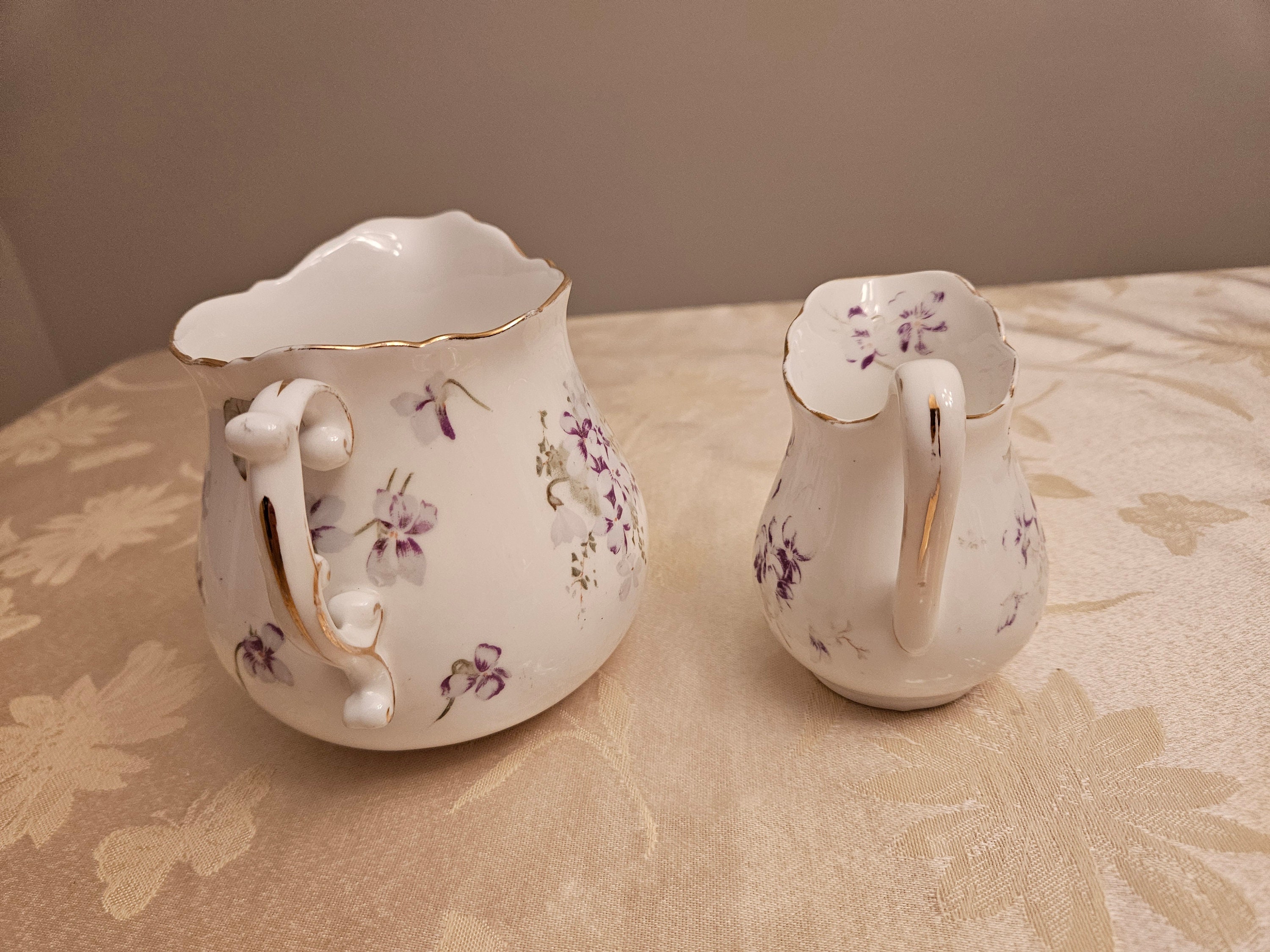 Hammersley Victorian Violets Set of Two Creamers - Etsy