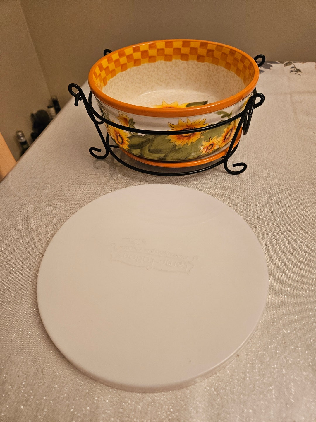 Temptations Country Sunflower 1.5 Qt Casserole Dish - Etsy