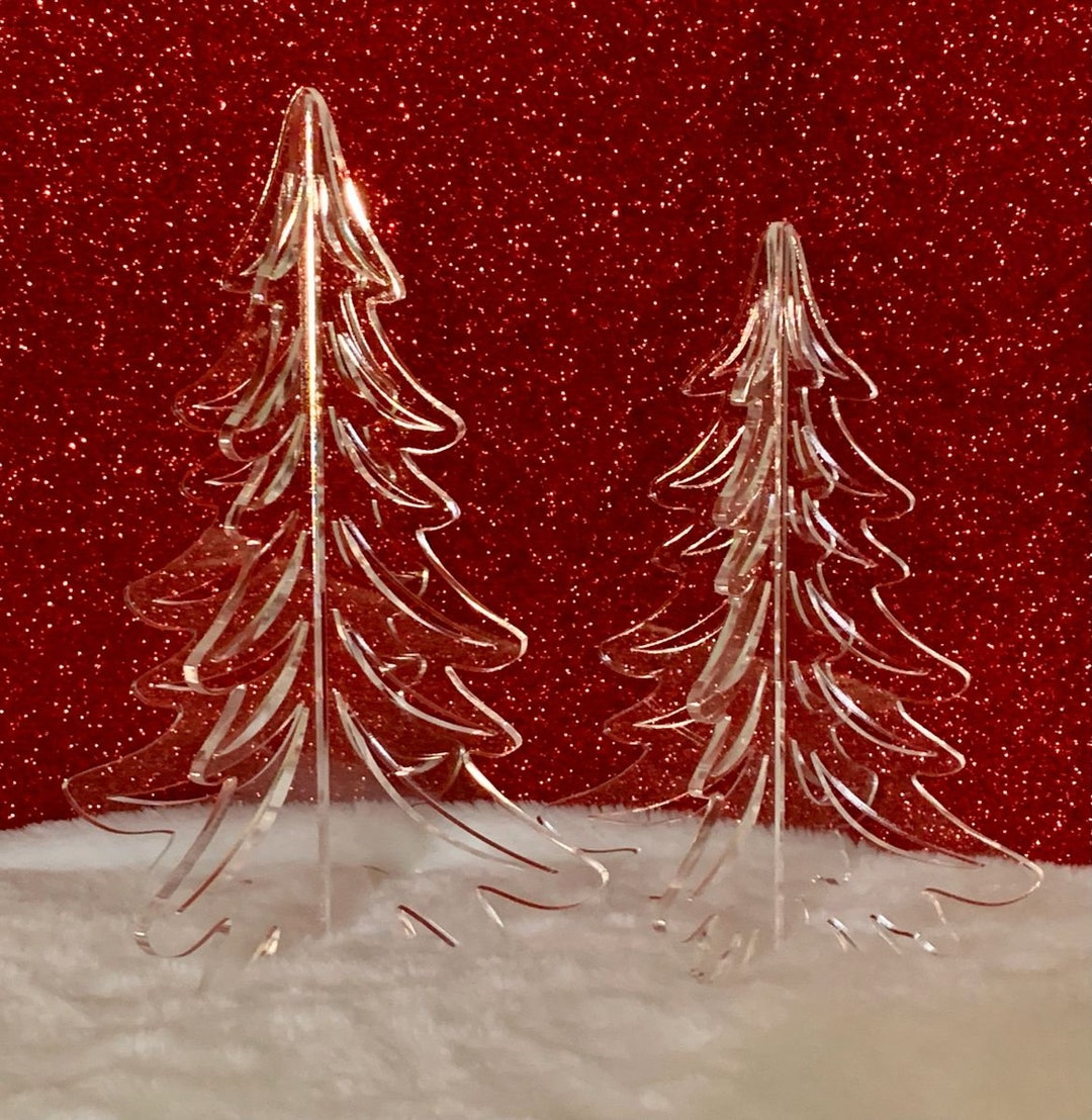 Clear Acrylic Accent Trees Set Forest Scene Pop up - Etsy