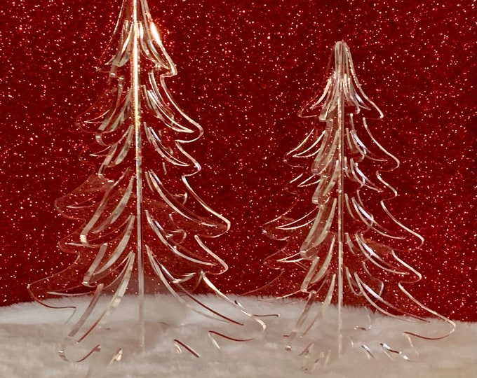 Clear Acrylic Accent Trees Set Forest Scene Pop up - Etsy