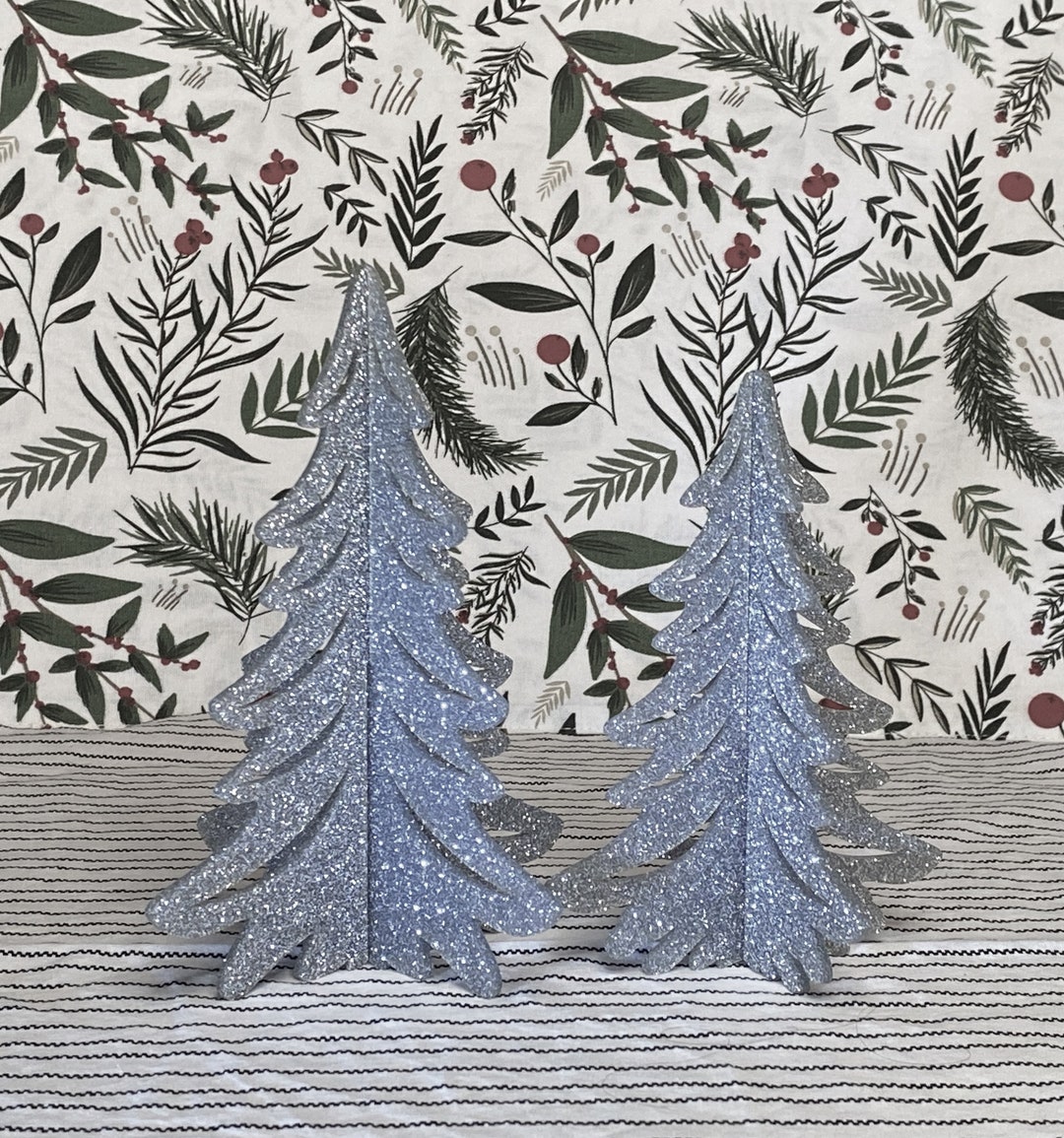 Confetti Glitter Acrylic Accent Trees Set, Forest Scene, Pop up ...