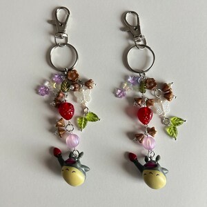Totoro Cottagecore Ghibli Clutter Charm Keychains - Etsy