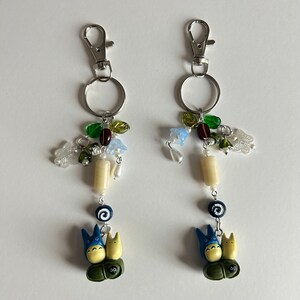 Totoro Cottagecore Ghibli Clutter Charm Keychains - Etsy
