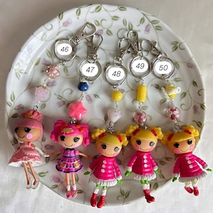 Original Lala Oopsy Button-eye Ragdoll Beaded Keychains | Dolls 1-50 - Etsy