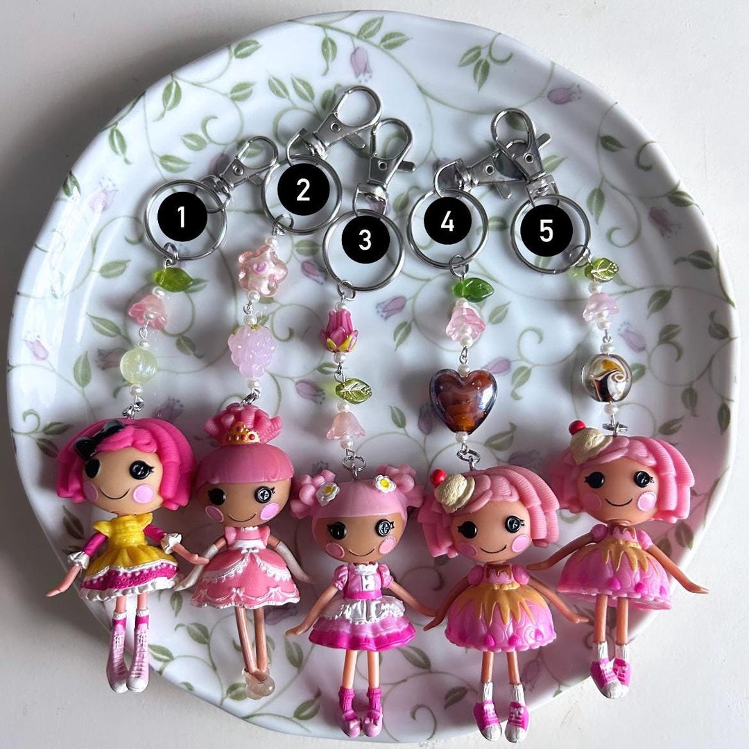 Original Lala Oopsy Button-eye Ragdoll Beaded Keychains - Etsy