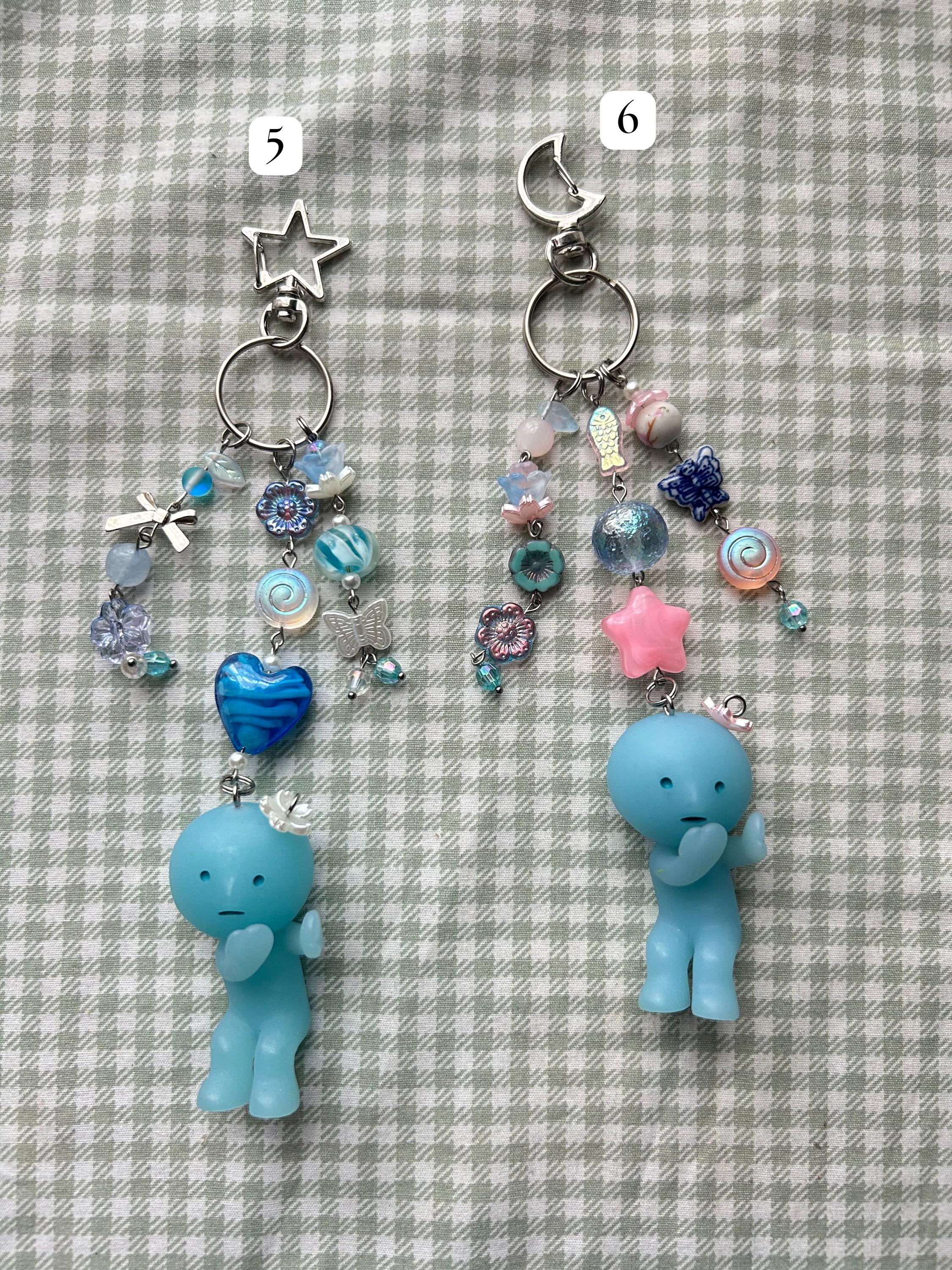 Smitski Kawaii Blue Glow-in-the-dark Little Guys Coquette Beaded ...