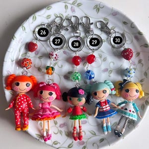 Original Lala Oopsy Button-eye Ragdoll Beaded Keychains - Etsy