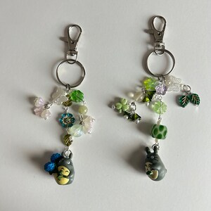 Totoro Cottagecore Ghibli Clutter Charm Keychains - Etsy