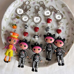 Original Lala Oopsy Button-eye Ragdoll Beaded Keychains | Dolls 1-50 - Etsy