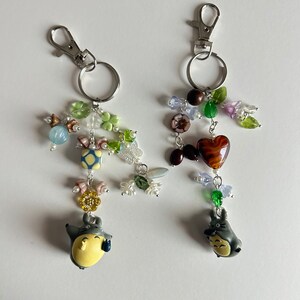 Totoro Cottagecore Ghibli Clutter Charm Keychains - Etsy
