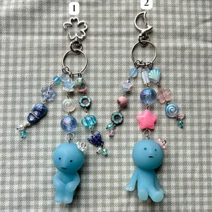 Smitski Kawaii Blue Glow-in-the-dark Little Guys Coquette Beaded ...